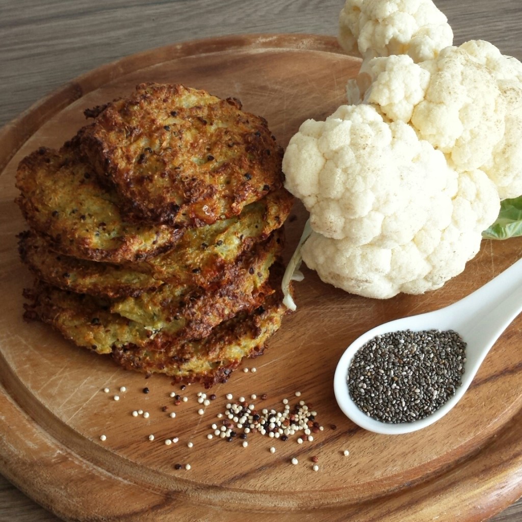 Baked Quinoa Chia Cauliflower Cheese Patties - Her View From Home